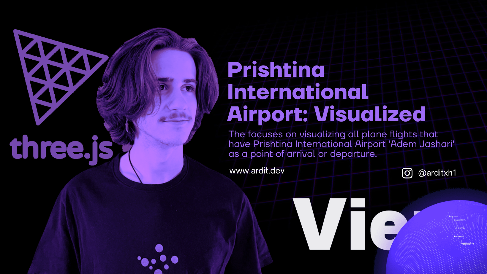 Prishtina International Airport: Visualized with THREE.js | Ardit Xhaferi